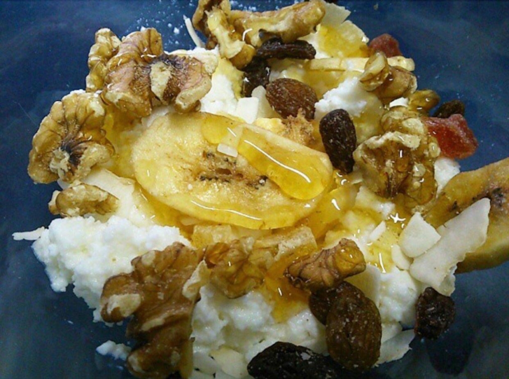 Mi desayuno Kousmine (crema Budwig) - Vivir para comer